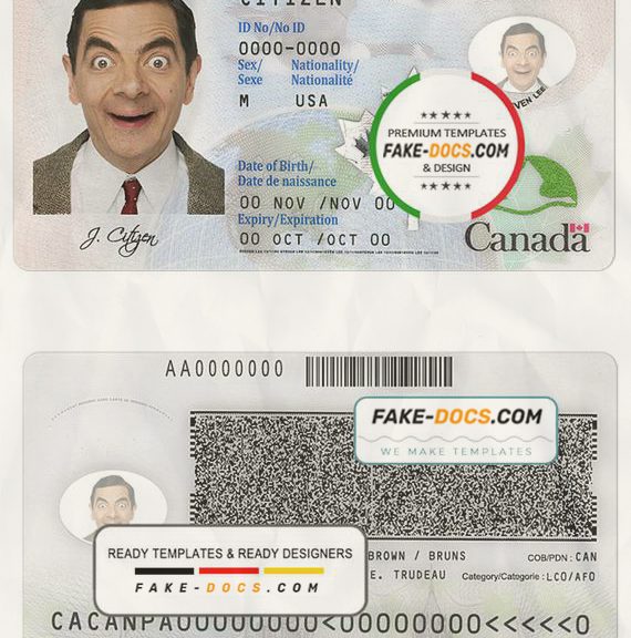 ID Card psd template | Fake Docs Shop
