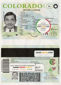 Colorado driver license Psd Template | Fake Docs