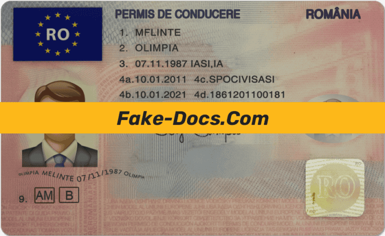 Romania driver license Psd Template | Fake Docs