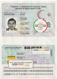 Turkey ID Card Psd Template | Fake Docs Shop
