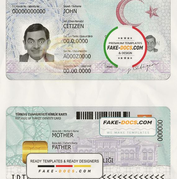 Mauritius id card psd template | Fake Docs