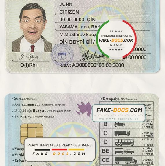 drivers license psd template | Fake Docs Shop