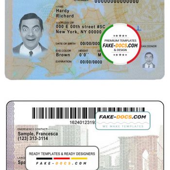 USA Indiana id card psd template | Fake Docs