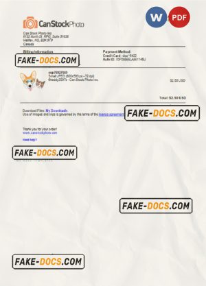 USA Amazon invoice template in Word and PDF format, fully editable ...