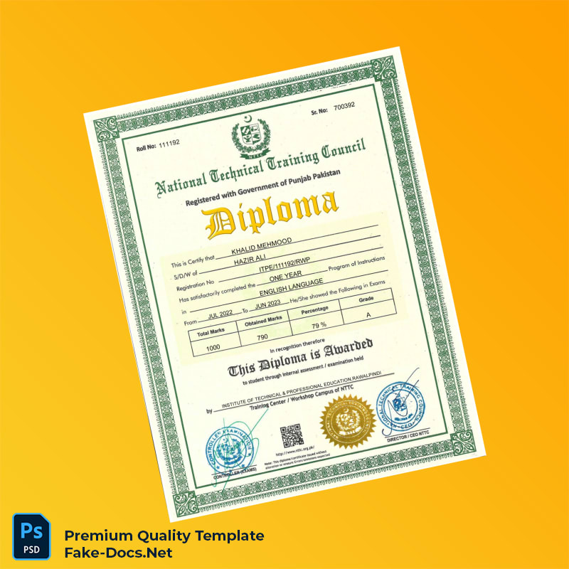 Pakistan Institute of Technical and Professional Education One Year ...